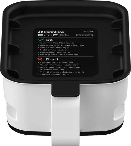 SprintRay Pro 2 Duo Kit Resin Tank – 3D-Dental Tech